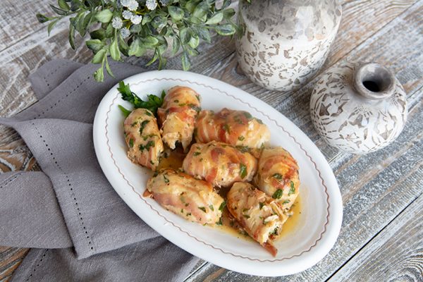 Pancetta Wrapped Stuffed Chicken Cutlets | Italian Food Forever