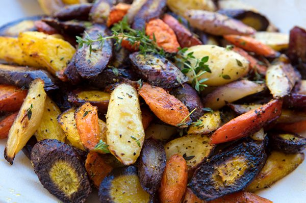 Muti-colored Roasted Herbed Carrots | Italian Food Forever