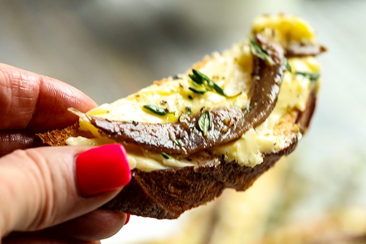 Anchovy Butter Bruschetta | Italian Food Forever