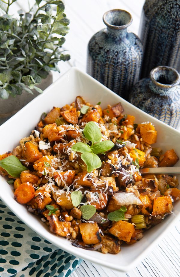 Roasted Root Vegetables With Farro | Italian Food Forever
