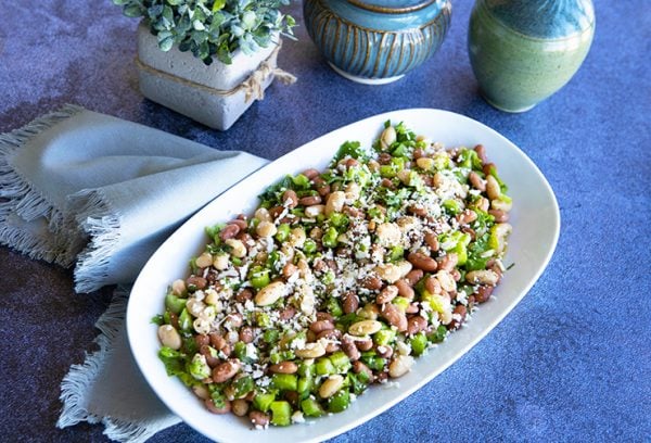 Marinated Beans With Celery & Ricotta Salata | Italian Food Forever