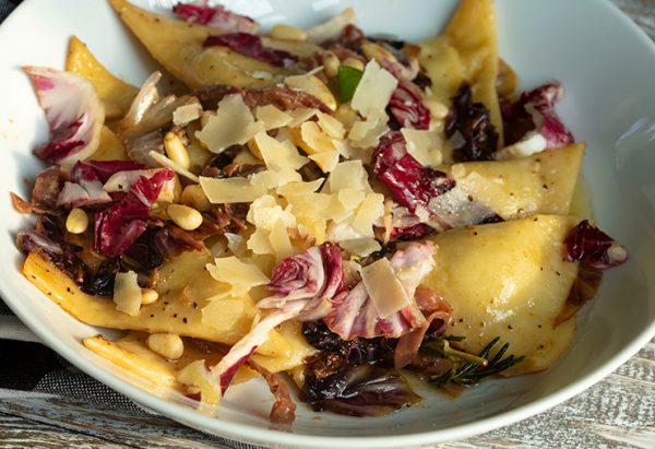 Stuffed Four Cheese Pasta Triangles In Brown Butter Sauce | Italian ...