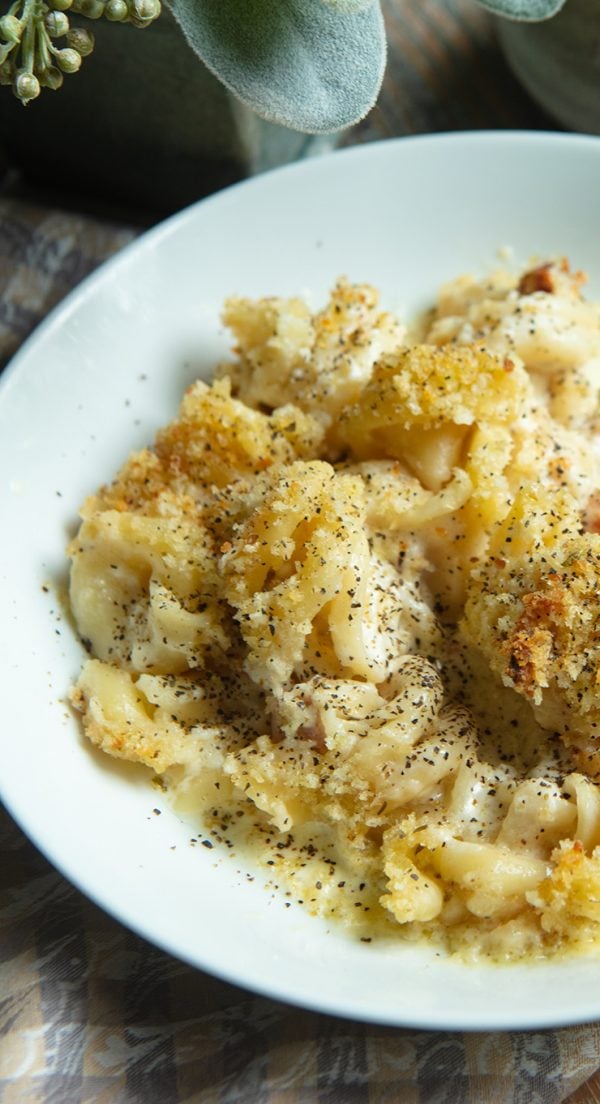 Taleggio & Pancetta Pasta Bake | Italian Food Forever