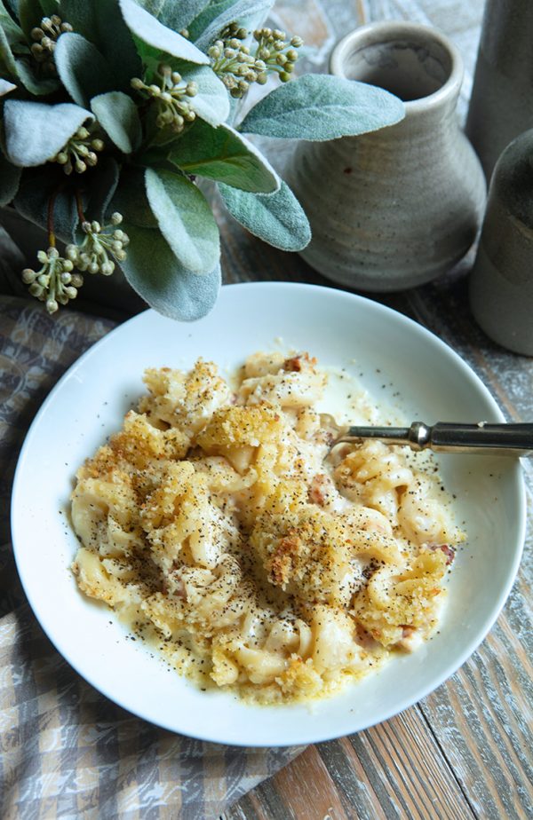 Taleggio & Pancetta Pasta Bake | Italian Food Forever