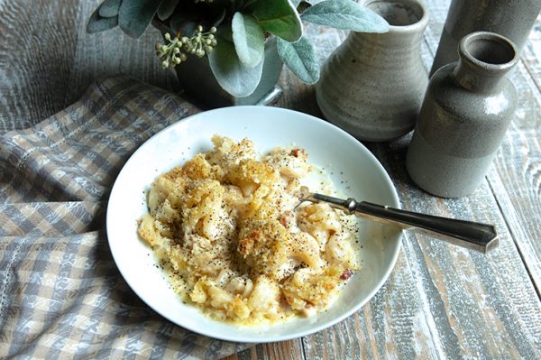 Taleggio & Pancetta Pasta Bake | Italian Food Forever