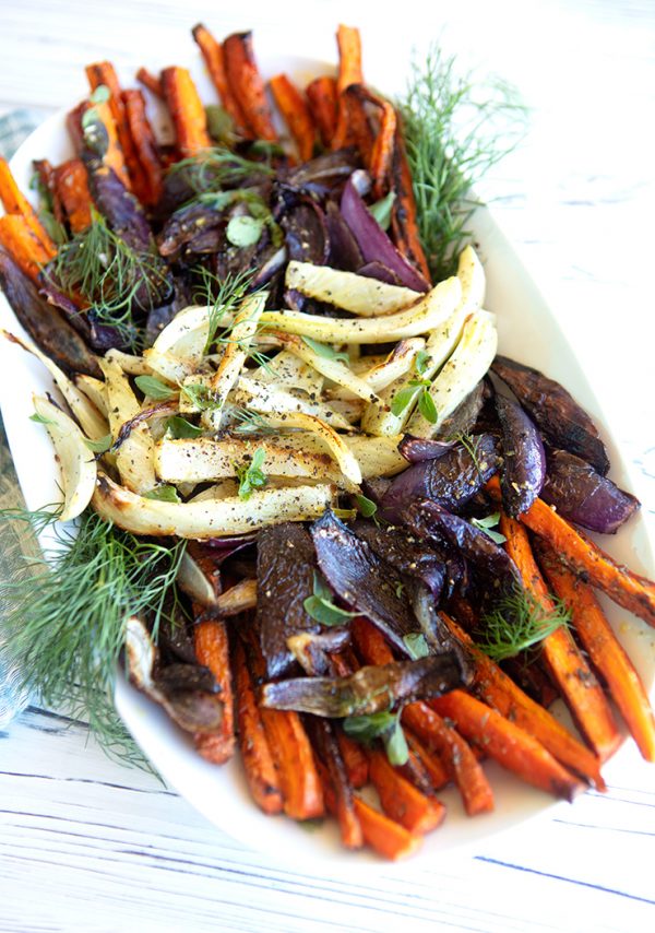 Roasted Carrots, Fennel, & Red Onions | Italian Food Forever