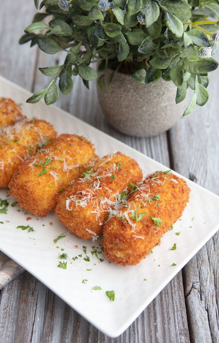 Cheese Stuffed Crispy Potato Croquettes | Italian Food Forever